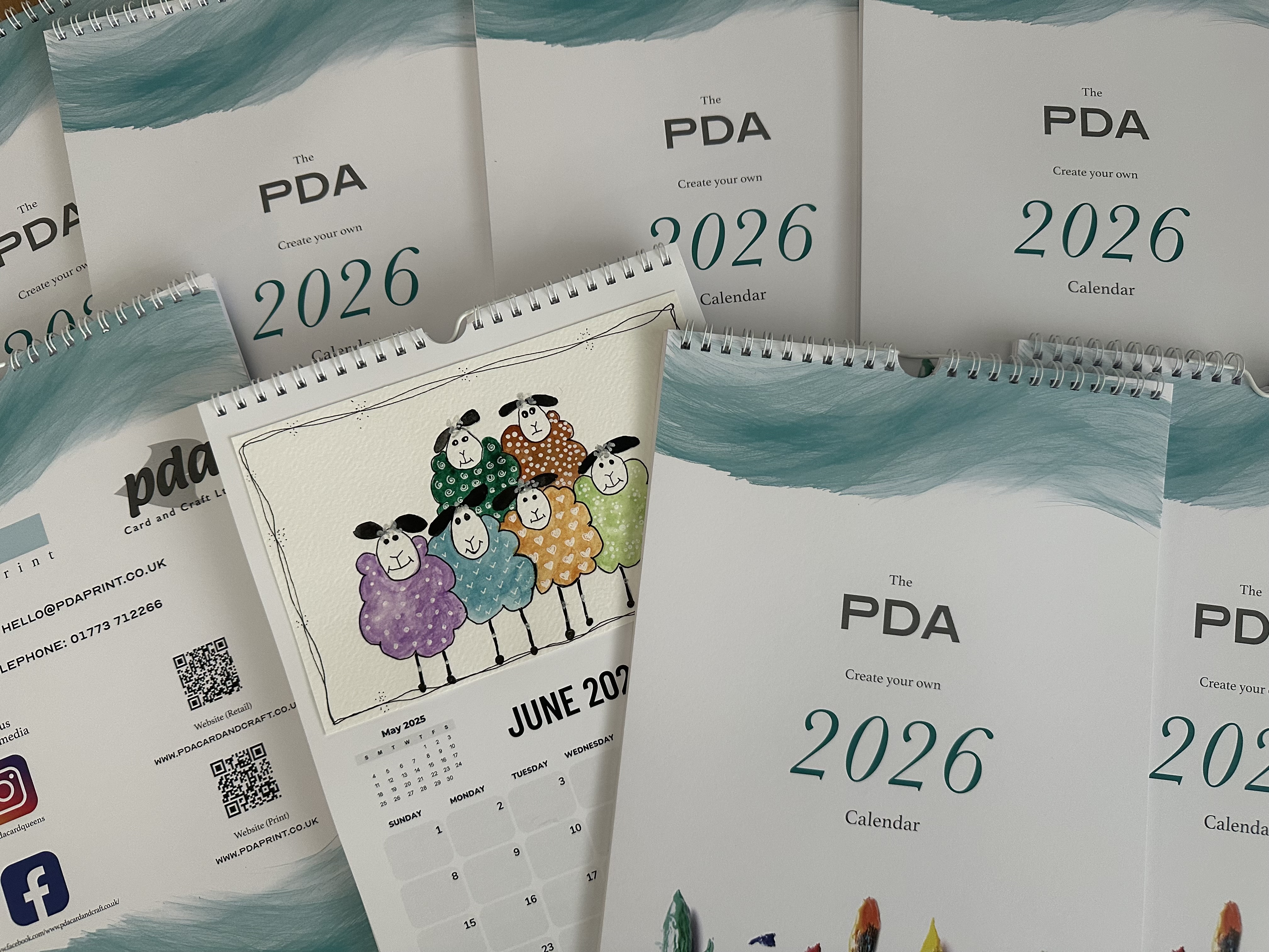 A4 Create Your Year Calendars / PDA Card and Craft
