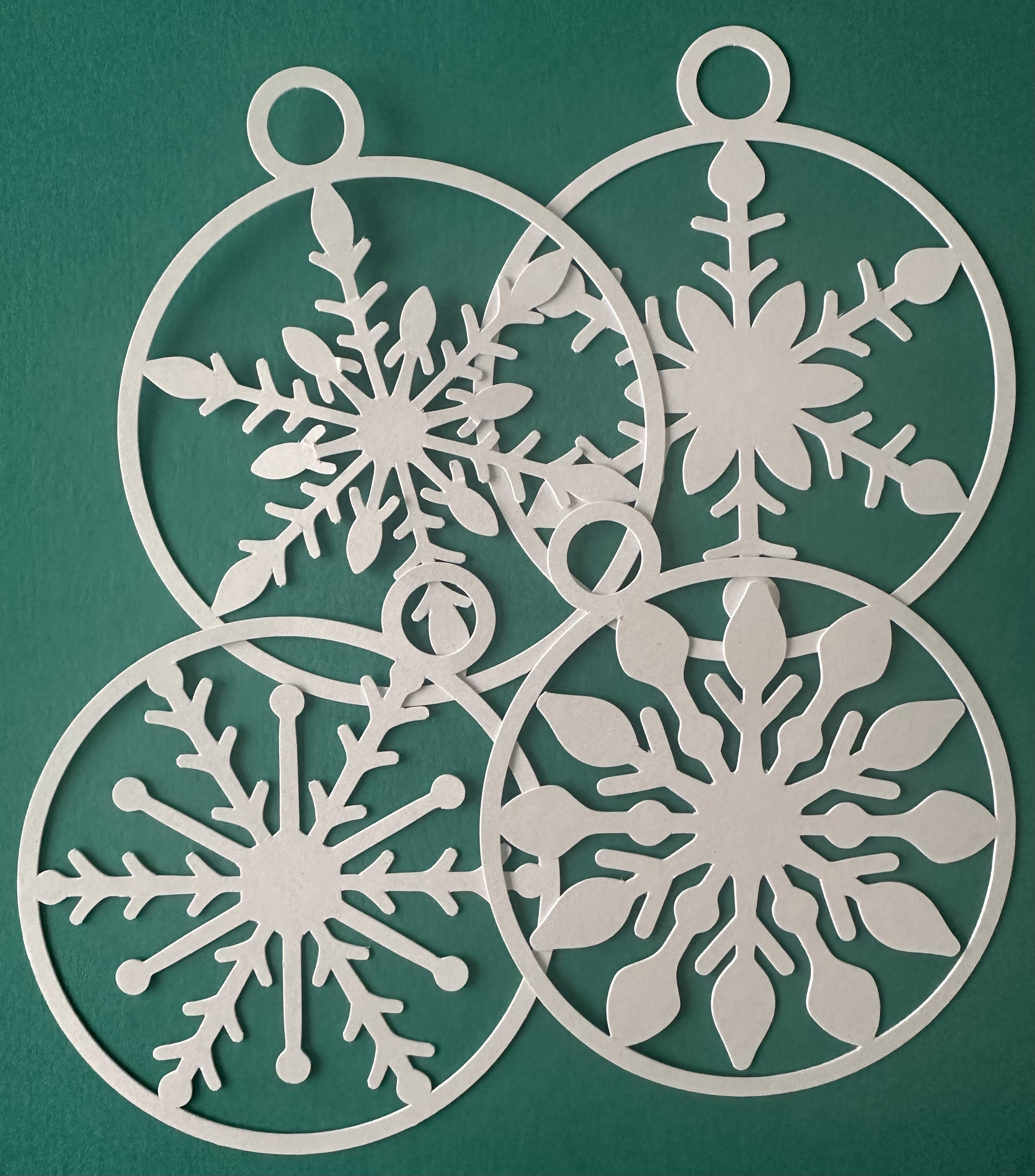 Snowflakes Baubles | PDA Card and Crafty